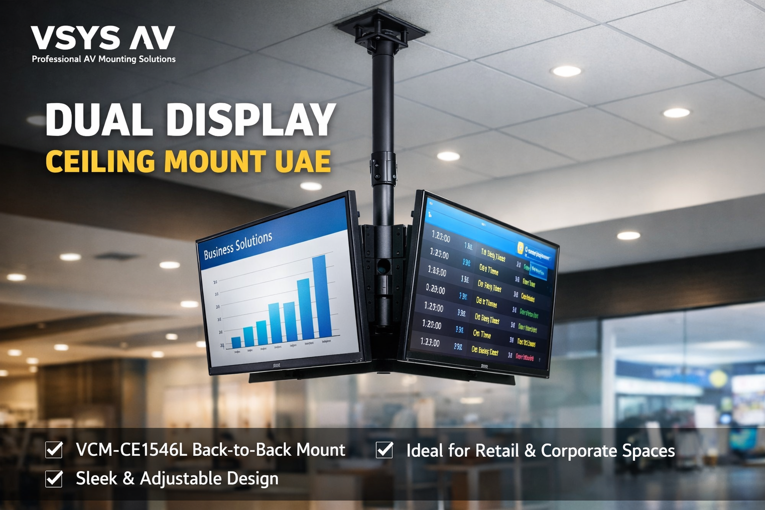 Dual Display Ceiling Mount UAE