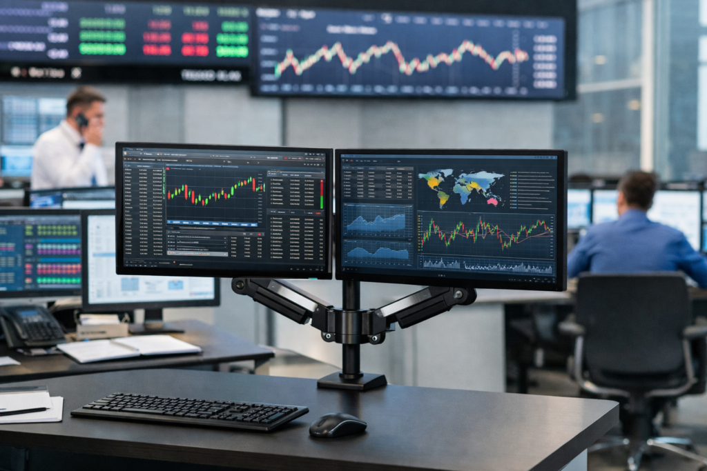 Dual Monitor Arms for Corporate Workspaces in the UAE