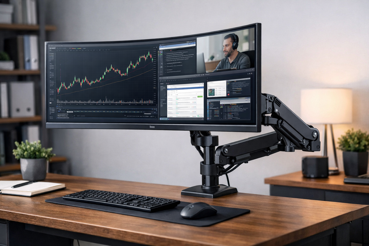 Heavy-Duty Monitor Arms for Large and Ultrawide Screens